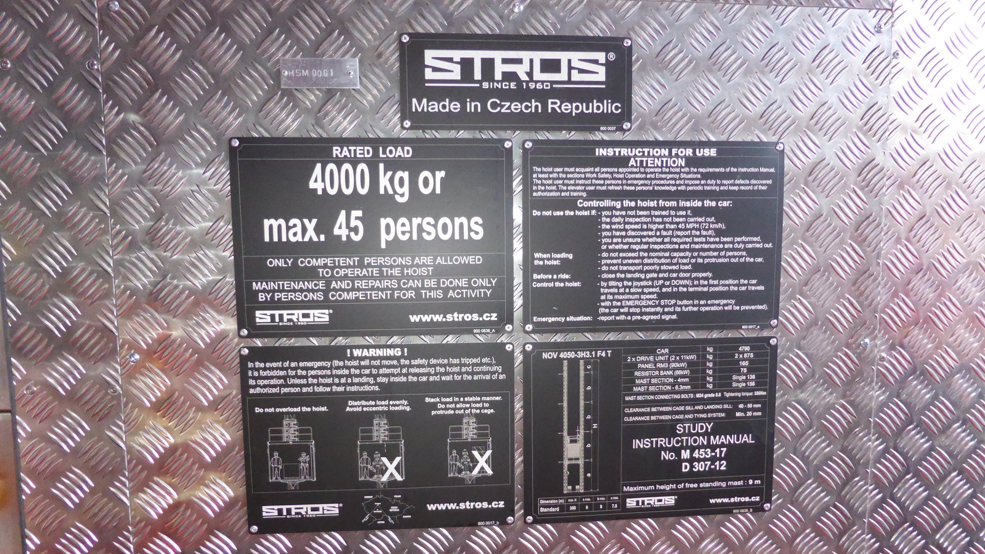 Stros Mammoth Passenger Hoist Hire | Largest Construction Hoist