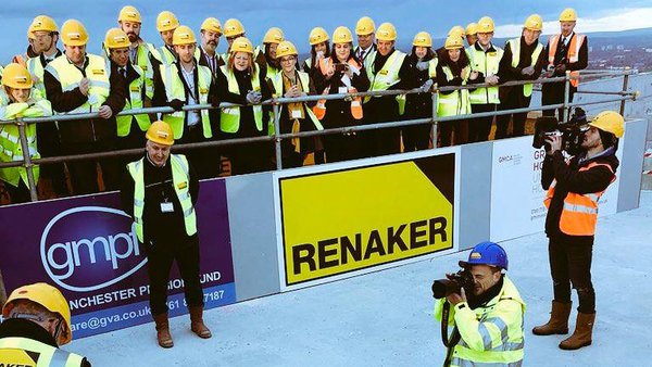 Renaker in Manchester: First tower topped out at Owen Street